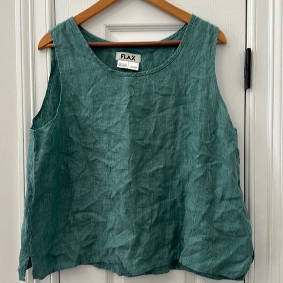 Flax | Tops | Flax Linen Tank Sleeveless Shirt Top Medium M | Poshmark